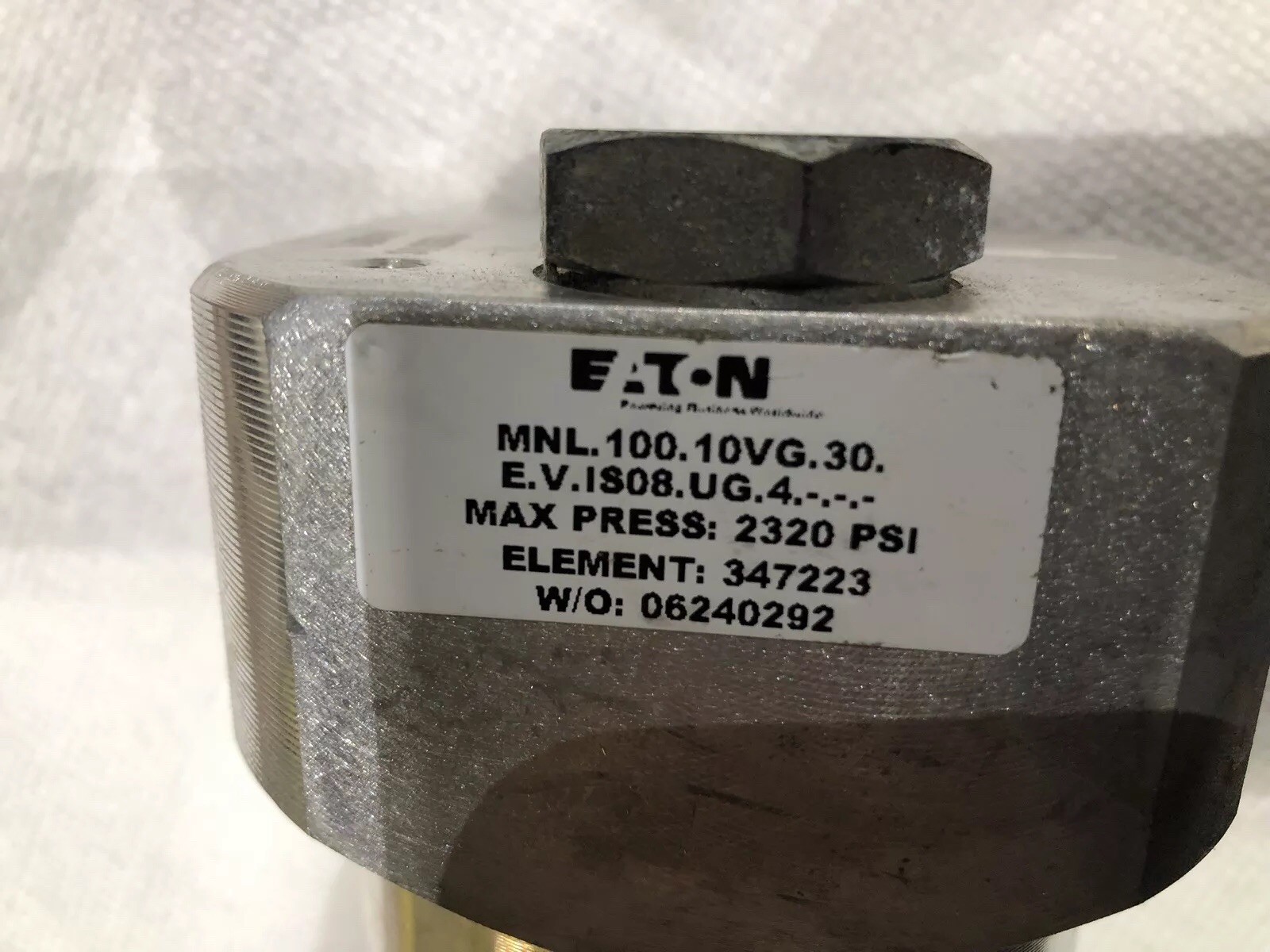 Hydraulic and Lubrication Oil Filtration Eaton MNL.100.10VG.30. Filter ...