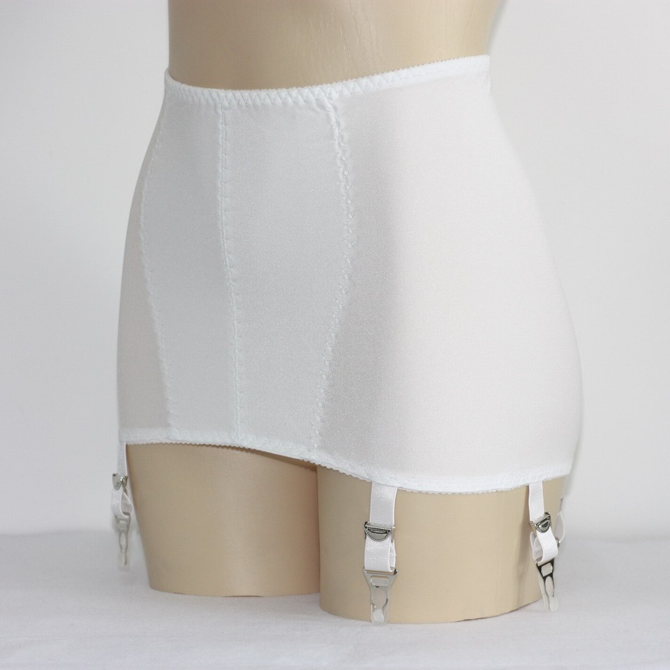 Allacki Lace Edge Cloth Girdle Skirt Retro Garter Belt 6 Straps ...
