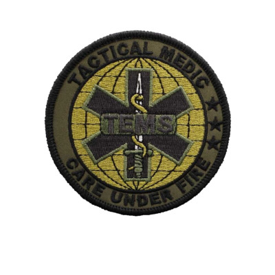 TEMS HOOK & LOOP PATCH (TACTICAL EMERGENCY MEDICAL SUPPORT) TACTICAL MEDIC... | eBay