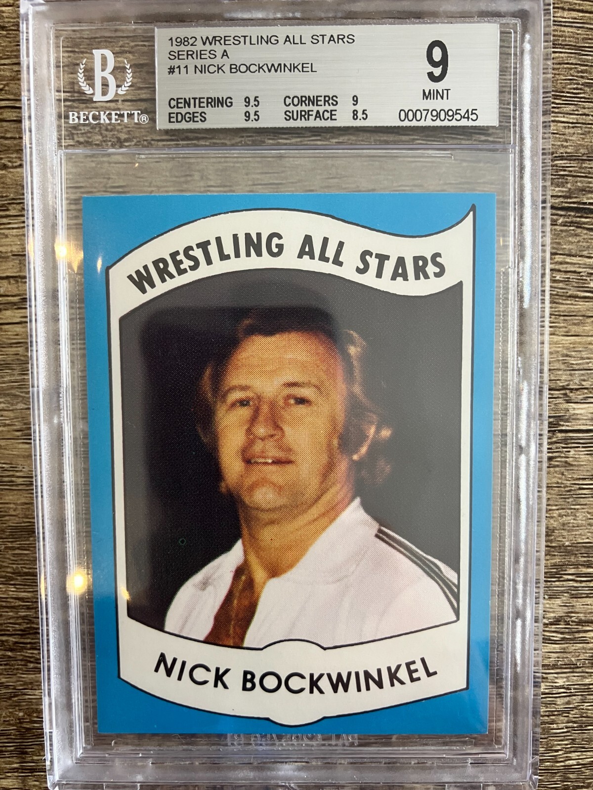 1982 PWE WRESTLING All Stars SERIES "A" #11 Nick BOCKWINKEL BGS 9! | eBay
