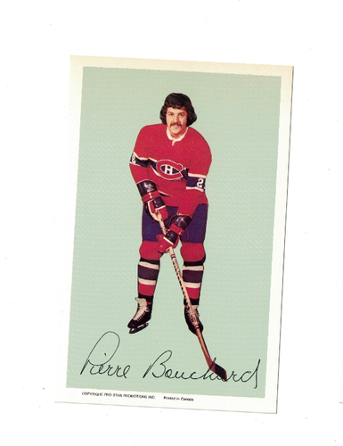 Pierre Bouchard Montreal Canadiens 1970s Pro Star Postcard | eBay