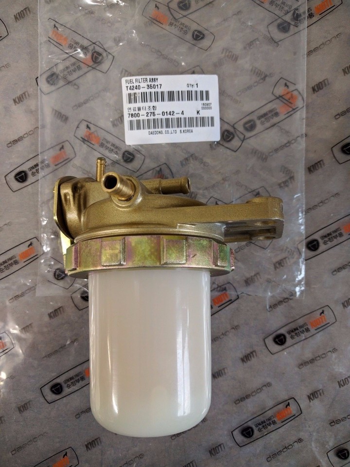 New Genuine OEM Kioti T4240-35017 Fuel Filter, Cup Base Assembly for DS ...