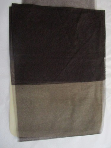 1PR VINTAGE UNBRANDED RT SHEER HEEL NYLON STOCKINGS SIZE 10 1/2 MED 34 ...