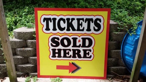 TICKETS SOLD HERE SIGNS SIGNAGE SIGN | eBay
