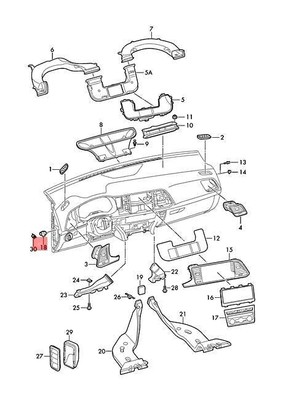 Genuine VW SKODA SEAT E-Golf Golf R32 Gti Rabbit air quality sensor ...