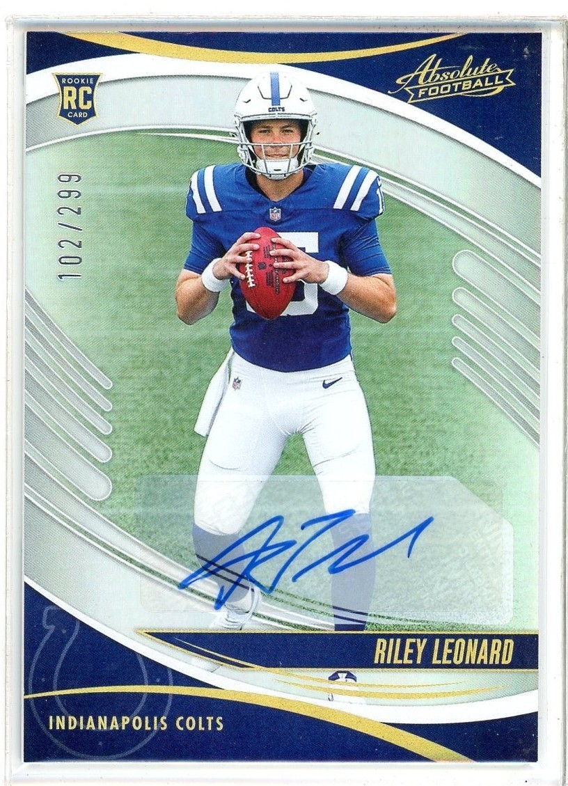 2025 Panini Absolute - Rookies Riley Leonard #172 Spectrum Signatures ...