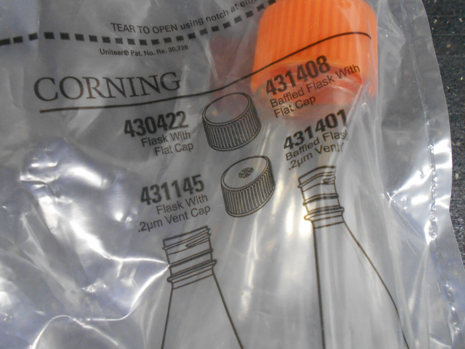 CORNING 430422 FLASK WITH FLAT CAP 500ML | eBay