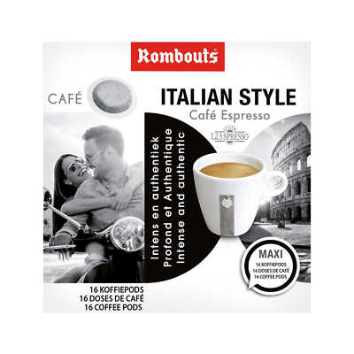 Rombouts Coffee | Café Italian Style Café 16 Coffee Pods 4X4 Pcs | 3,3 ...