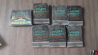 Vintage Las Vegas GOLDEN NUGGET Casino Matchbook 1 Book | eBay
