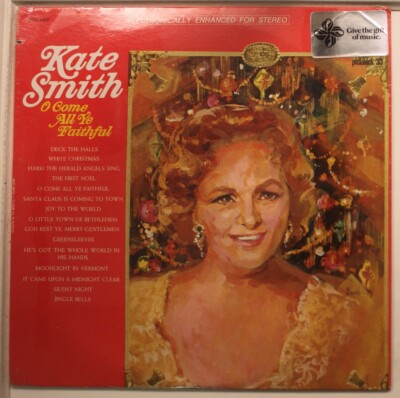 Kate Smith Lp O Come All Ye Faithful On Pickwick - Sealed / Sealed (Saw ...