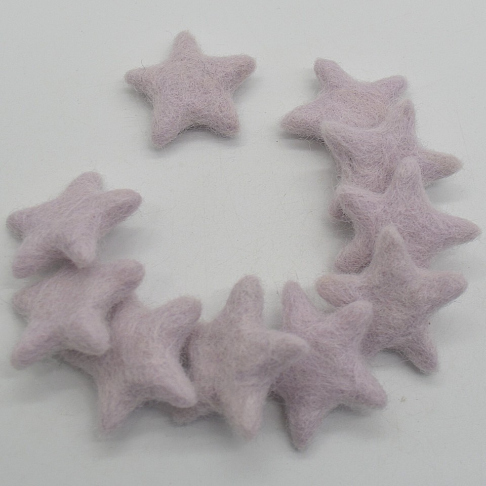 100% Wool Felt Stars- 3cm – 10 pcs - Pick from 90 Colours – Craft ...