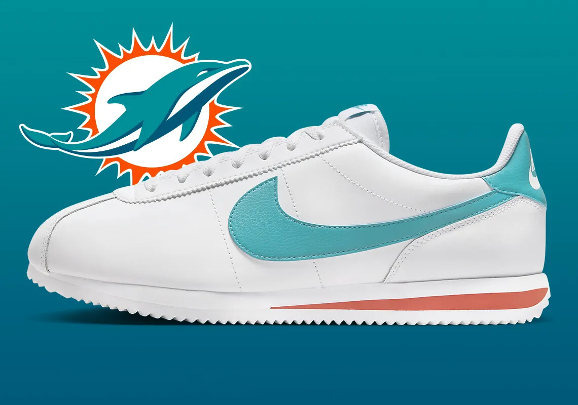 Nike Cortez Shoes "Miami Dolphins" DM4044-103 Men's Multi Size NEW | eBay