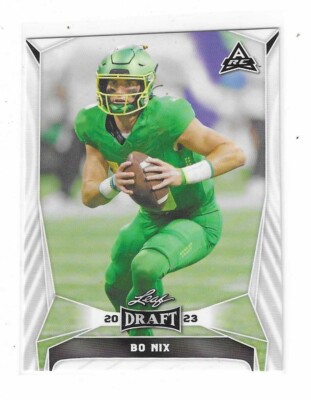 2023 Leaf Draft Bo Nix Rookie Card | eBay