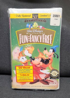 Disney's Fun & Fancy Free ~ Fully Restored ~ Limited Edition ~ VHS ...