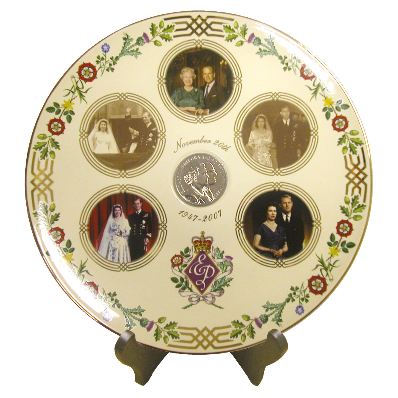 Diamond Wedding Commemorative Coin Plate | eBay