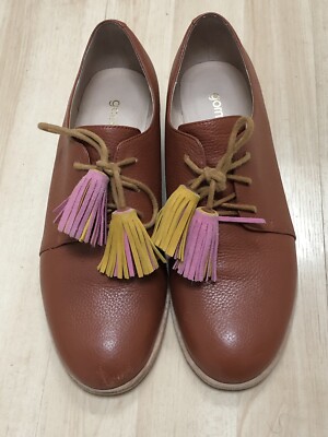 Gorman Brown Leather Shoes With Tassels | eBay