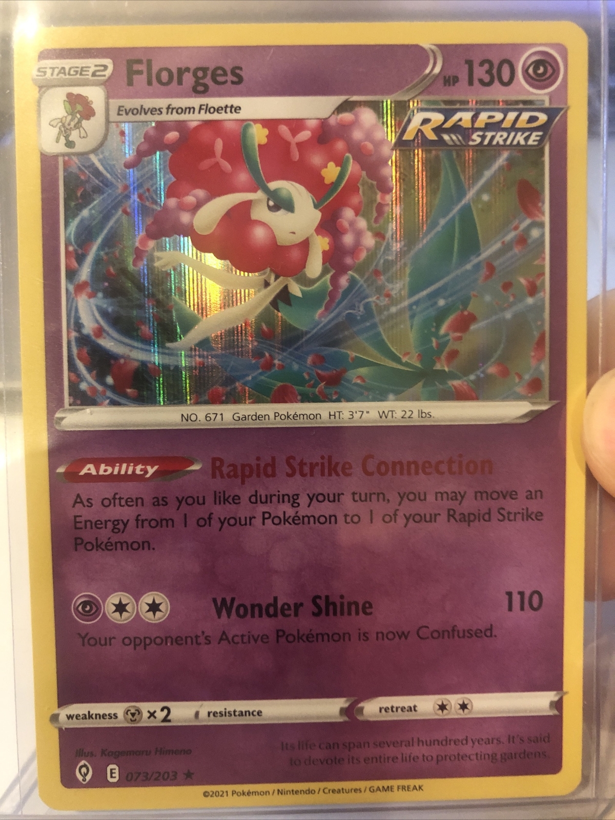 Pokémon TCG Florges Evolving Skies 073/203 Holo Holo Rare Mint | eBay