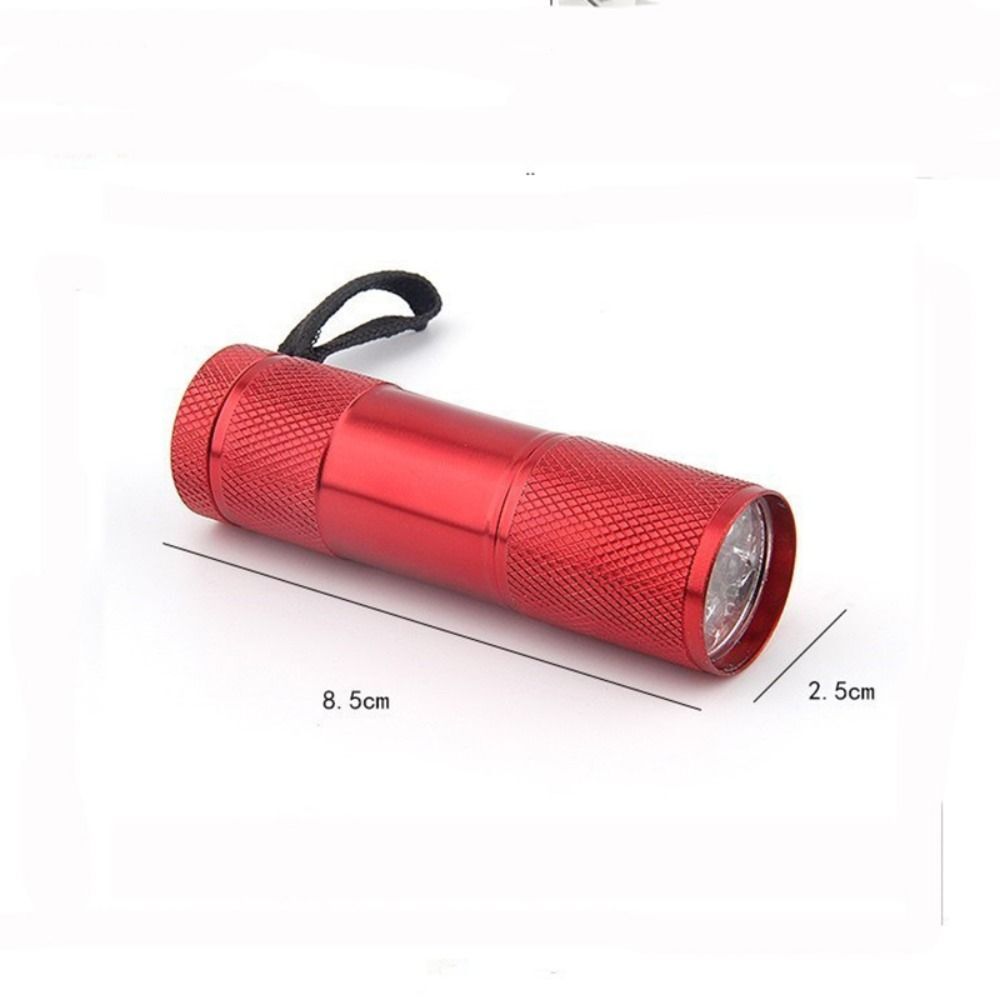 Power 9 LED Aluminium Pocket Size Mini Torches Light Lamp Small ...