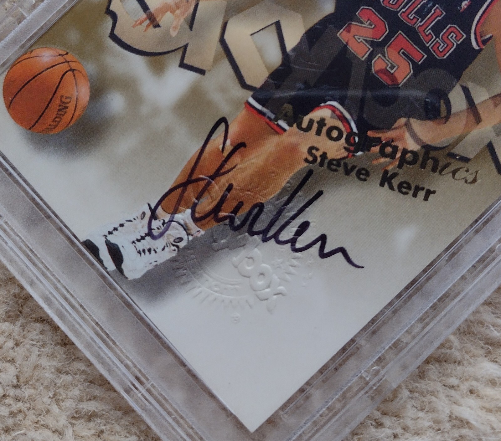 1998 Skybox Autographics Steve Kerr Auto (on-card) PSA 8 (with Skybox ...