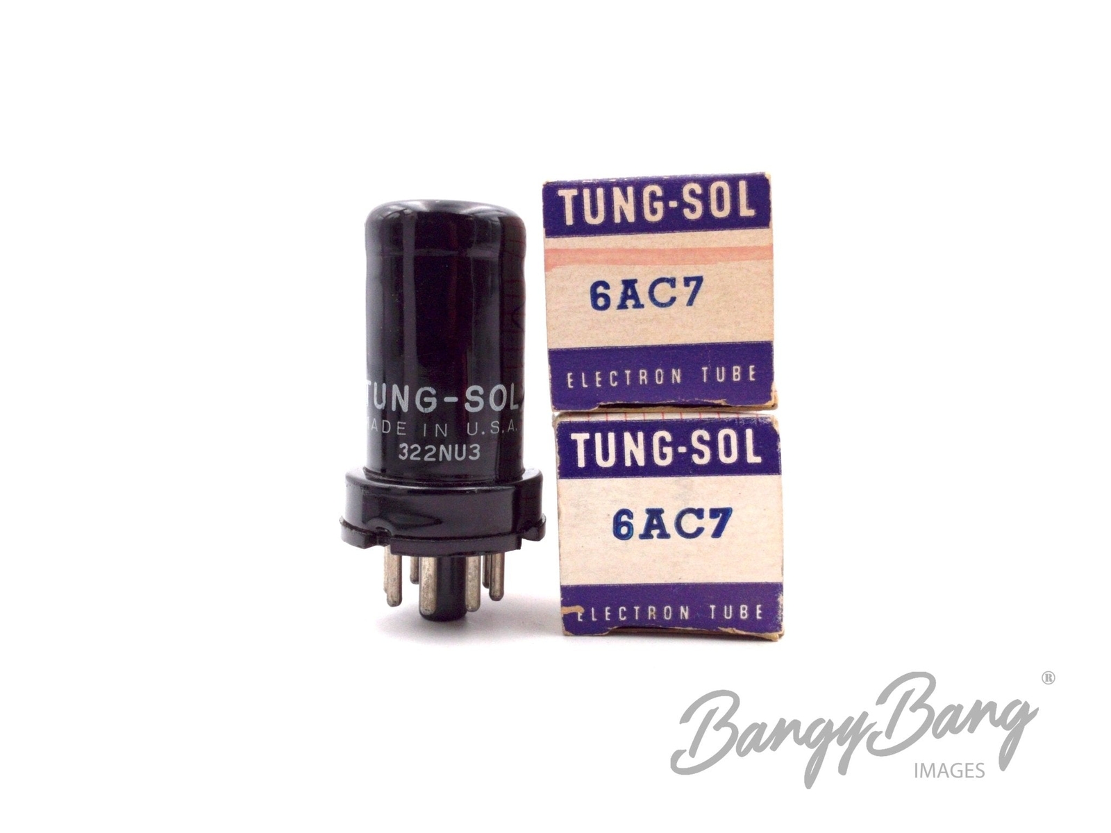 2 Vintage Tung-Sol 6AC7/VT-112/1852 Sharp Cut-off Metal Pentode Audio ...