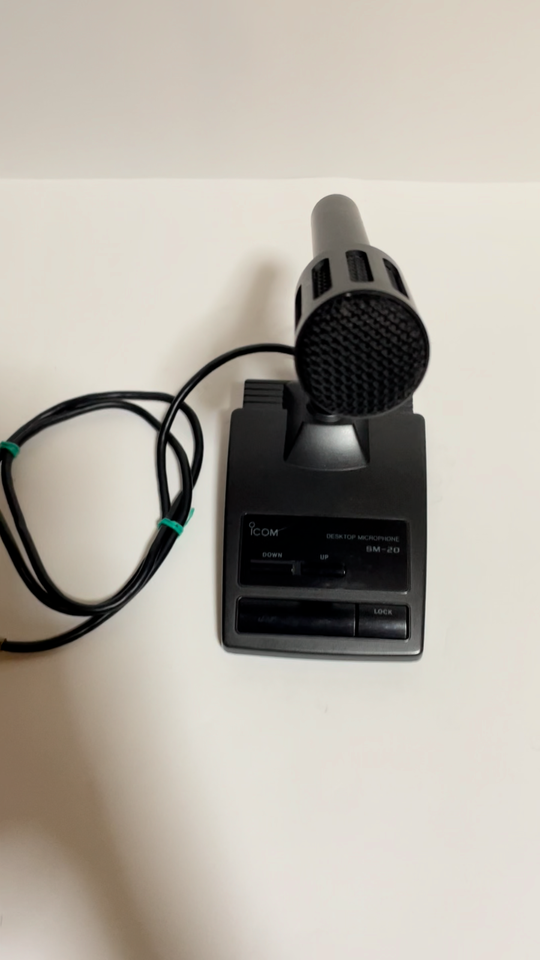 Icom SM-20 Desktop Stand Microphone Amateur Ham Radio Tested | eBay