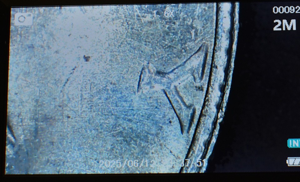 1984 P Kennedy Half Dollar Error Coin Fin Rim and Die Cracks, Break ...