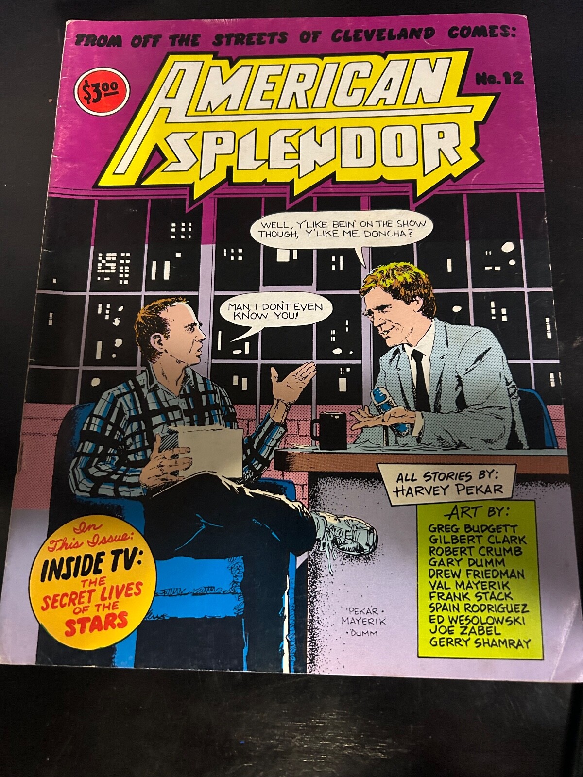 American Splendor 12 Pekar Underground Comix R Crumb Letterman VG+ ...