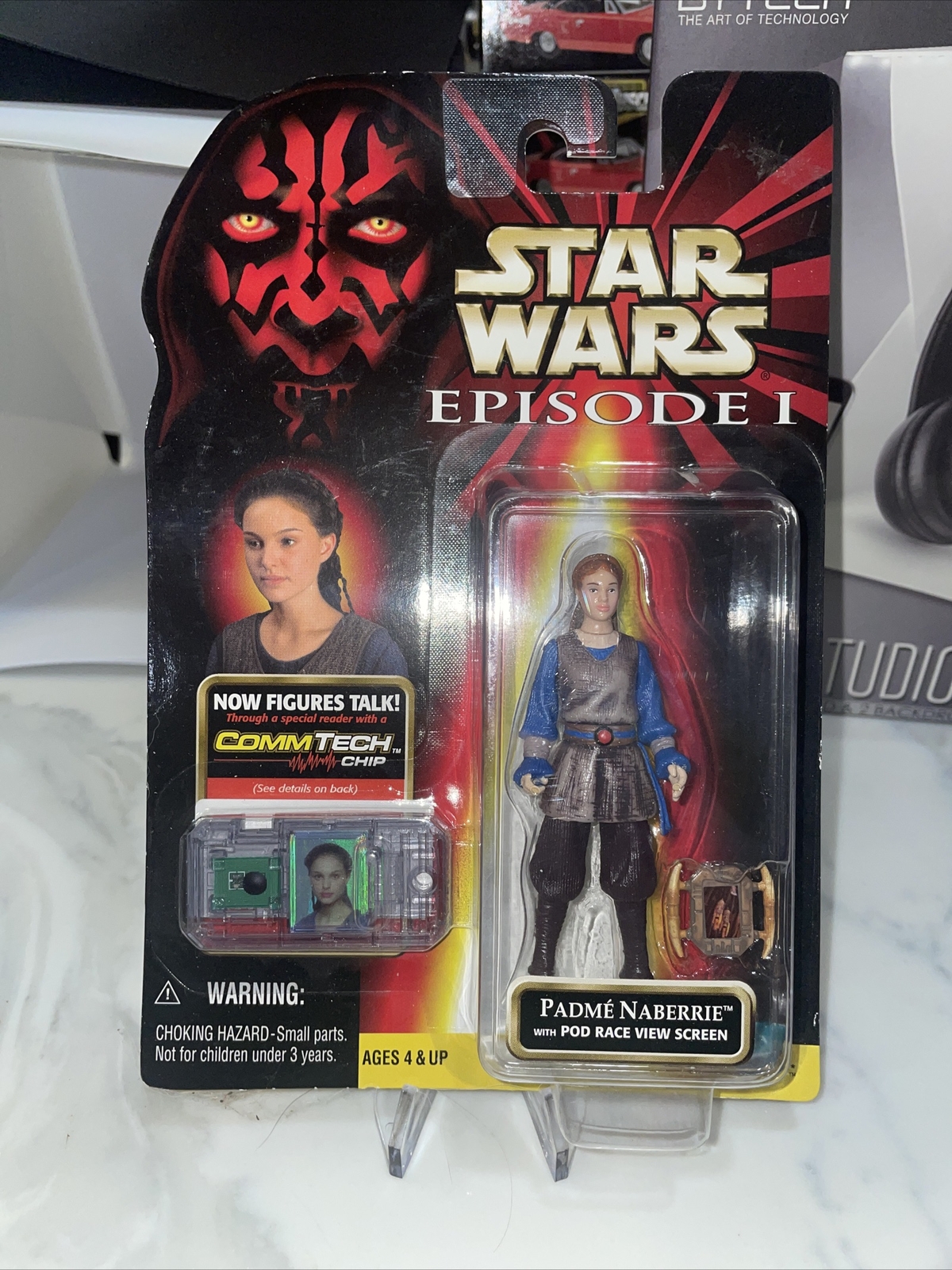 💥 Star Wars Episode 1 Padme Naberrie Pod Race Action Figure Toy 1998 ...