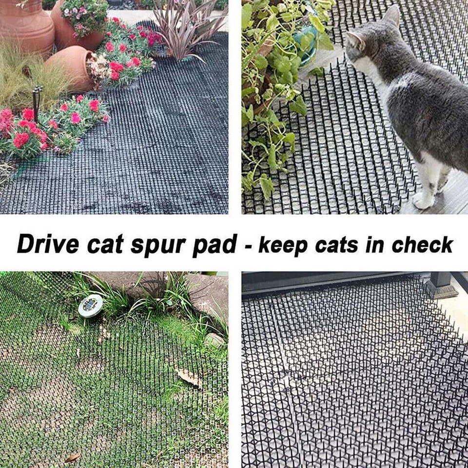 6-24 pcs Cat Scat Mat Spike Anti Dog Pest Deterrent Mat Repellent ...