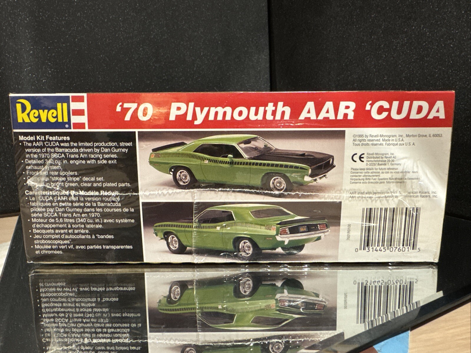 Revell 7601 1/24 Scale '70 Plymouth AAR 'Cuda Plastic Model Kit - NEW ...