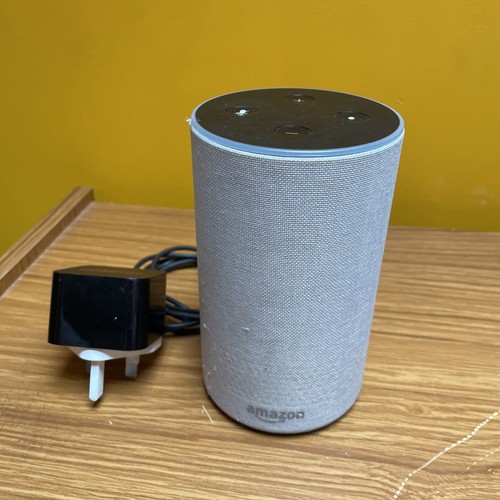 Amazon Echo 2nd Generation Smart Speaker Heather Grey With Power Supply | eBay UK