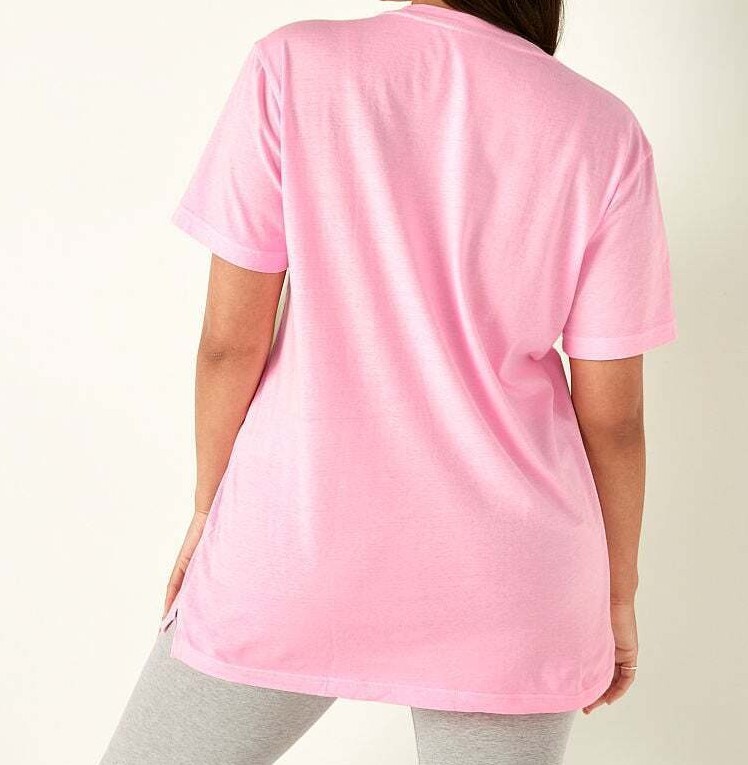 Victoria's Secret PINK CAMPUS / RINGER / HENLEY SHORT SLEEVE T-SHIRT XS ...