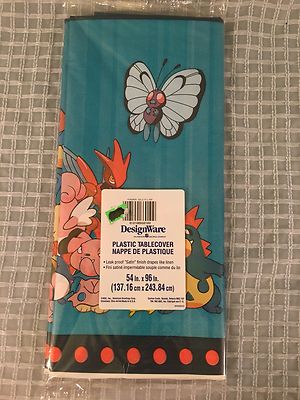 POKEMON Plastic Table Cover NEW 54" x 96" Birthday Party Vintage Y2K ...