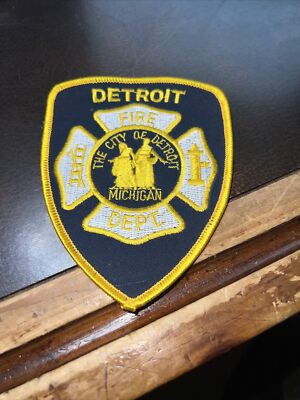 Vintage Obsolete Michigan Fire Department Patch Detroit | eBay