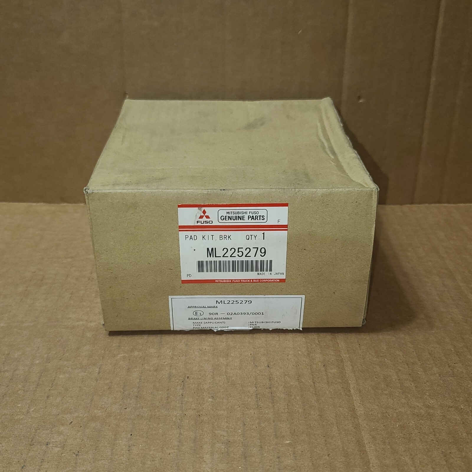 ML225279 Mitsubishi OEM Genuine Pad Kit FR Brake for sale online | eBay
