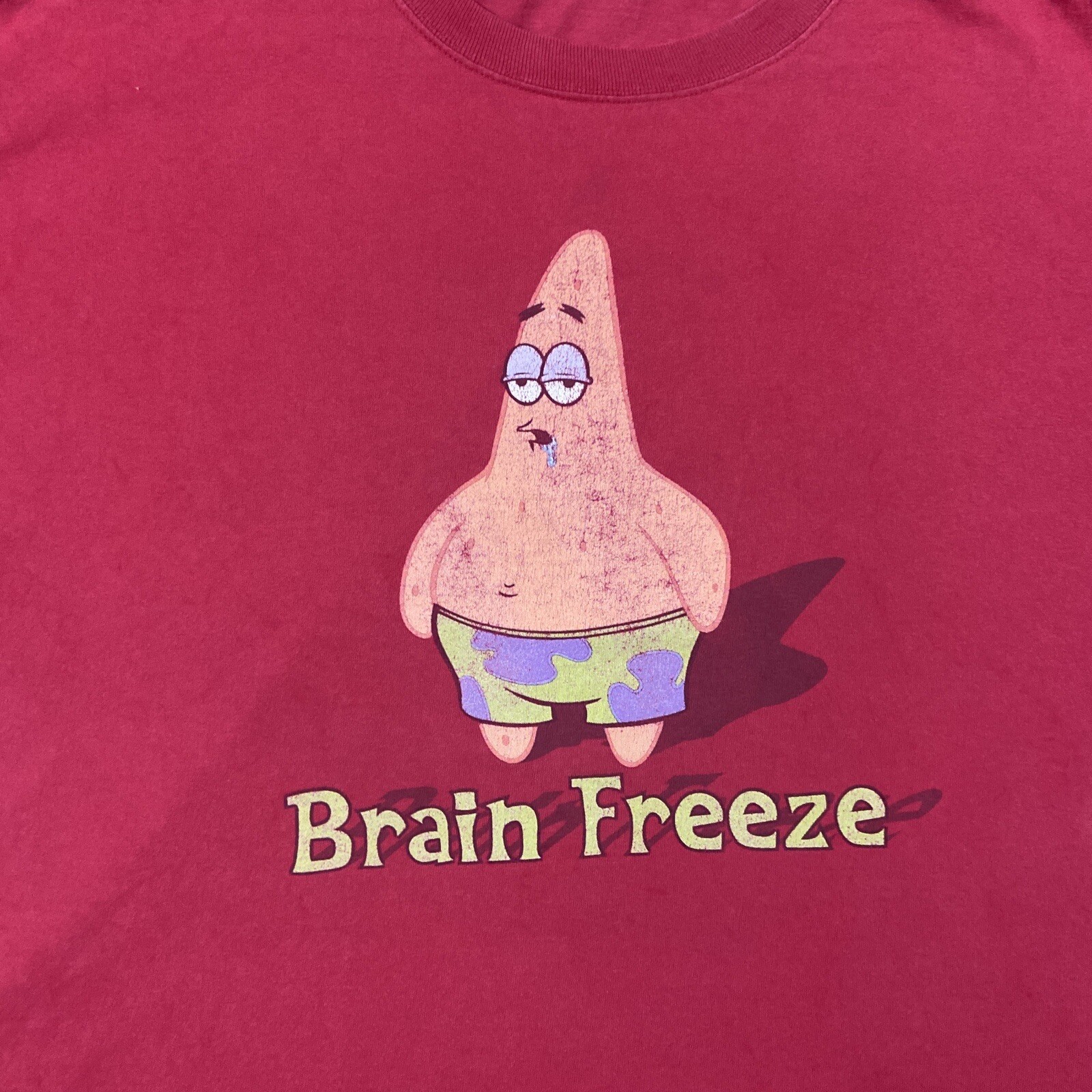 Vintage Spongebob Cartoon Patrick Brain Freeze Univer… - Gem