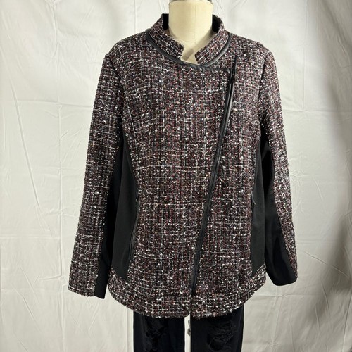 Dennis Blasso Tweed Jacket Women’s 24W Multicolor Black | eBay