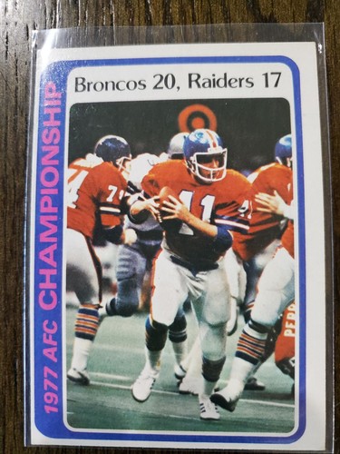 1978 Topps #167 1977 AFC Championship | eBay
