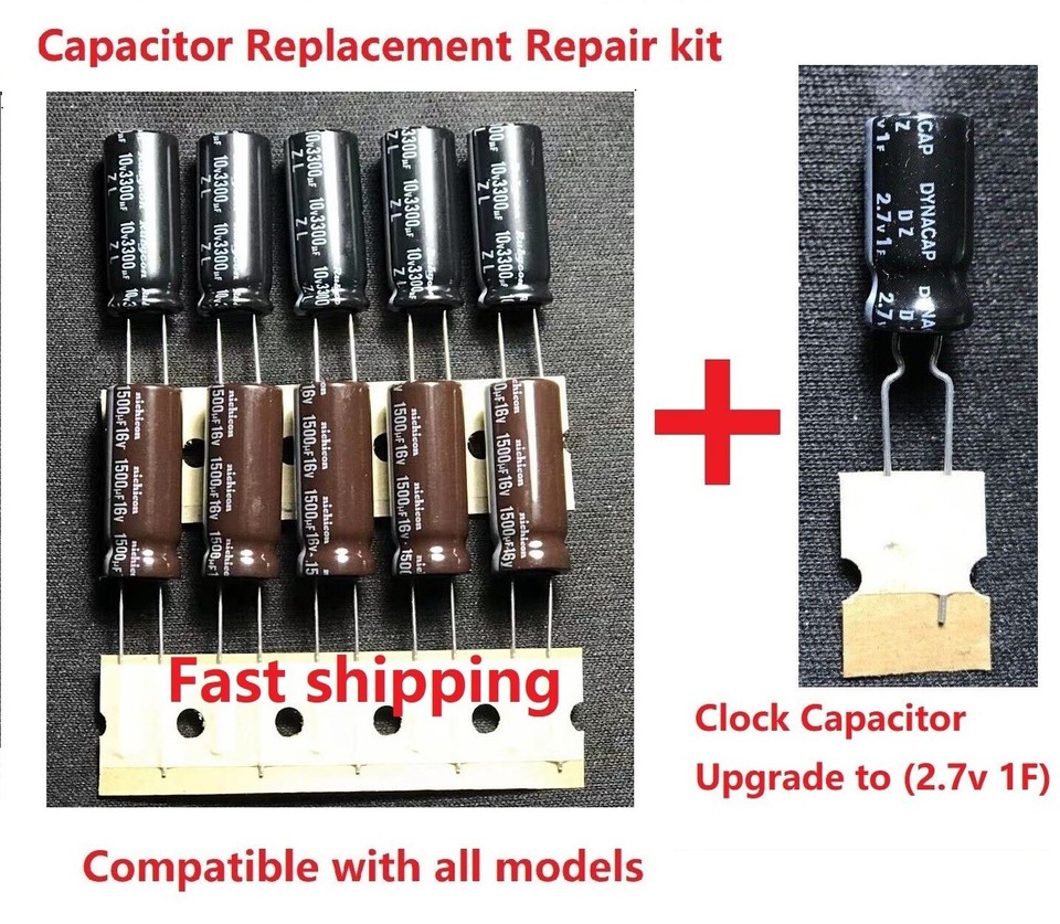 ALL Original XBOX V1.0 - V1.6 Motherboard Capacitor Repair kit / Clock ...