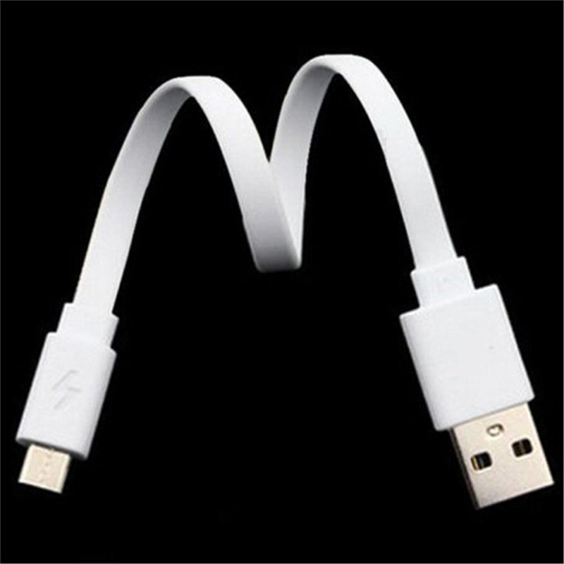 2x 20CM Ultra Short Micro USB Data Charger Cable Cord Portable Power ...