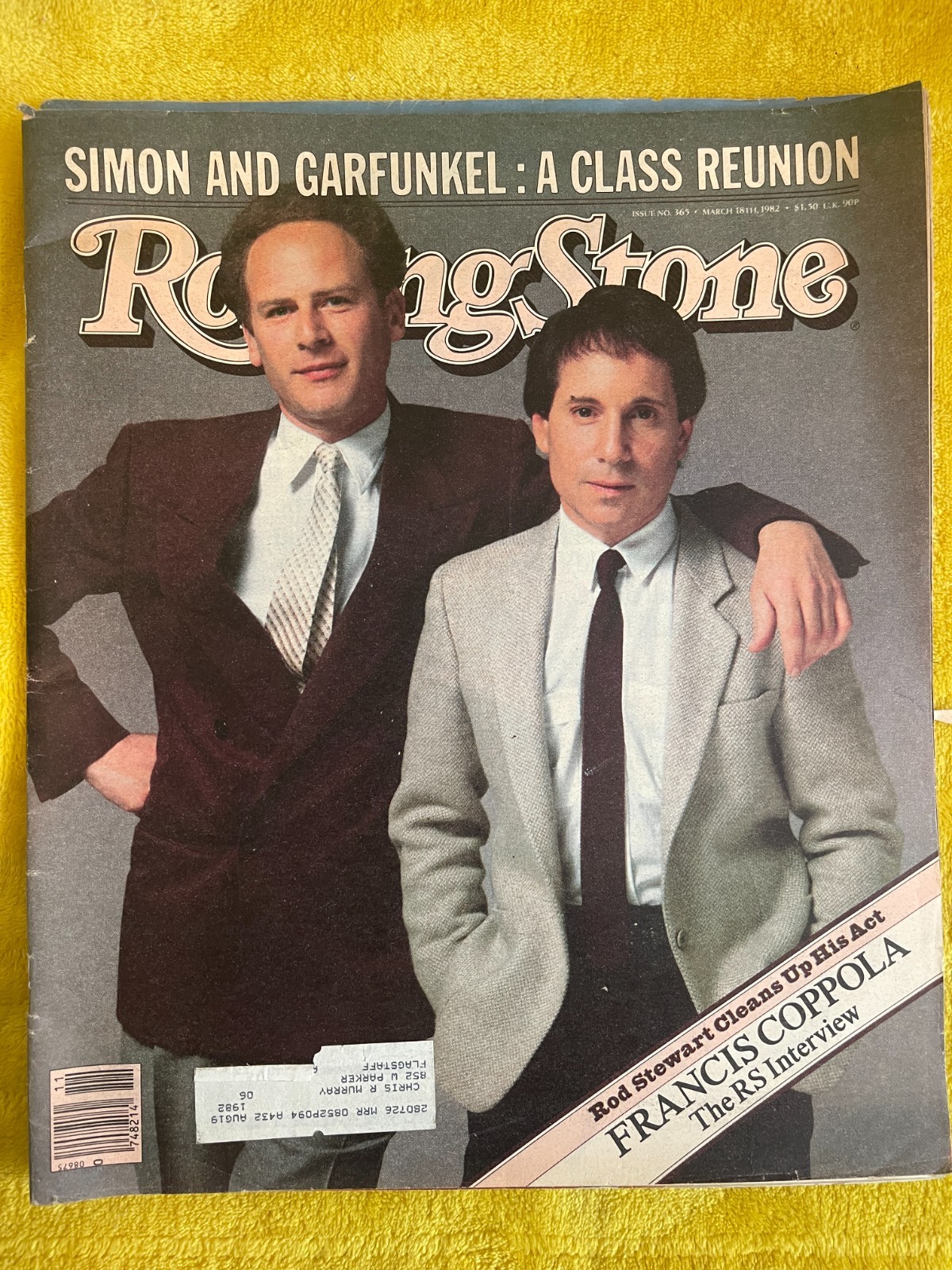 Rolling Stone Magazine - Issue # 365 - Date: 3-18-1982 - Simon ...