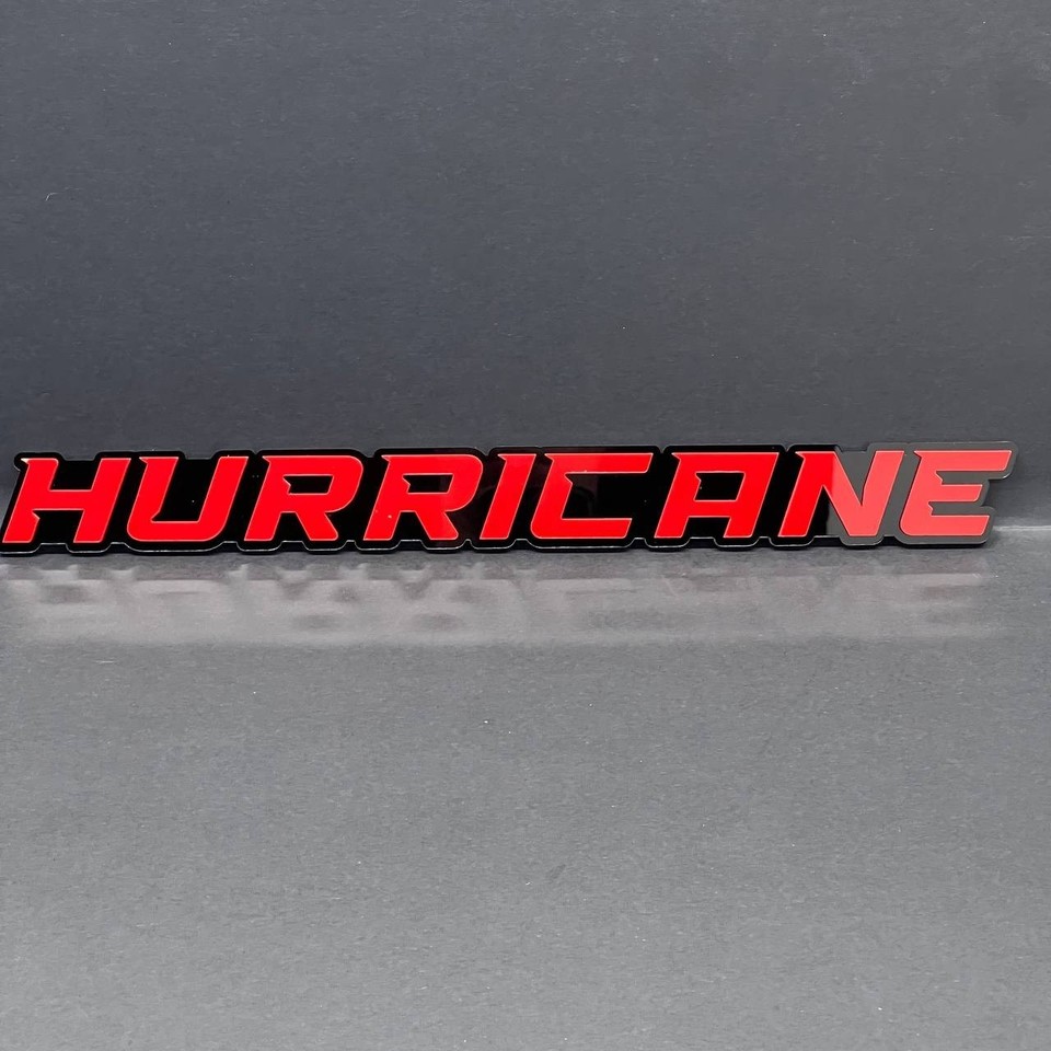 1PC HURRICANE 3D Emblem Multicolor Custom Badge Sticker for Car SUV ...