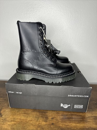 UNISSUED NINE INCH NAILS X DR MARTENS SZ US 6/7 FAN EXCLUSIVE BOOTS ...