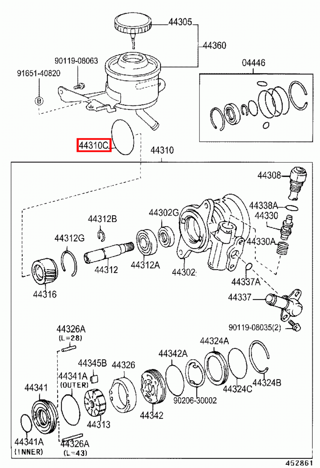 Genuine Coaster BB42 BB40 BB36 BB32 BB31 BB30 3B 14B Power Steering ...