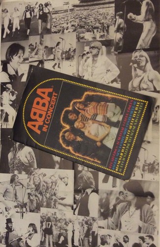 ABBA LIVE in Concert + POSTER Australian 1977 LARGE Tour Book / Wall ...