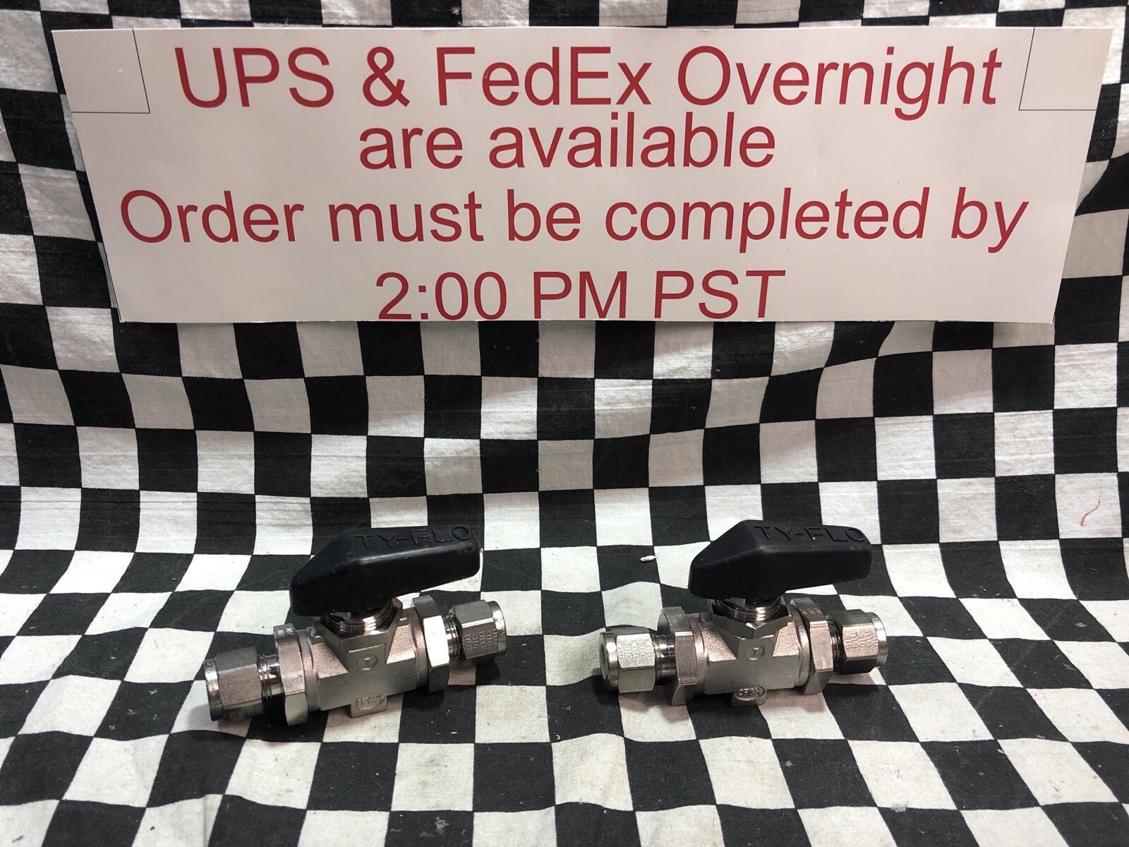 LOT OF 2 TY-FLO BALL VALVE 3/8", SS-6-DTT-6-6-K, SS6DTT66K, SHIPSAMEDAY ...