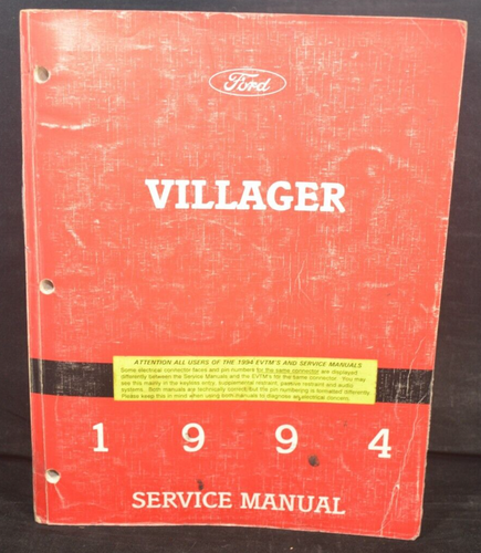 1994 Villager OEM Service Manual PG 1944 in Good Condition | eBay