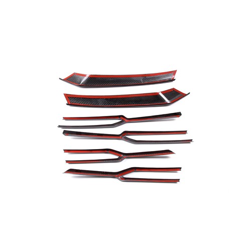 Real Carbon Fiber Car Front Bumper Side Strip Trim For Lambor@ghini ...