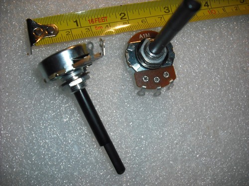 A1M 1Meg ohm log pot guitar amp taper long plastic shaft 6mm volume 1 ...