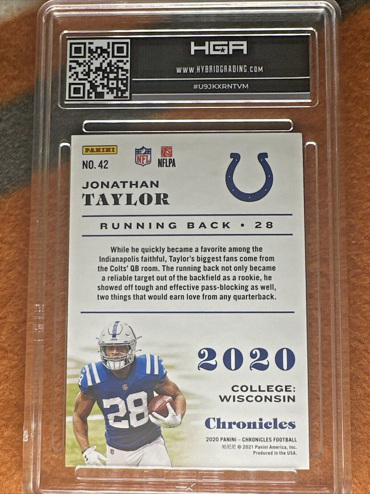 2020 Panini Chronicles Jonathan Taylor Base HGA 9.5 | eBay